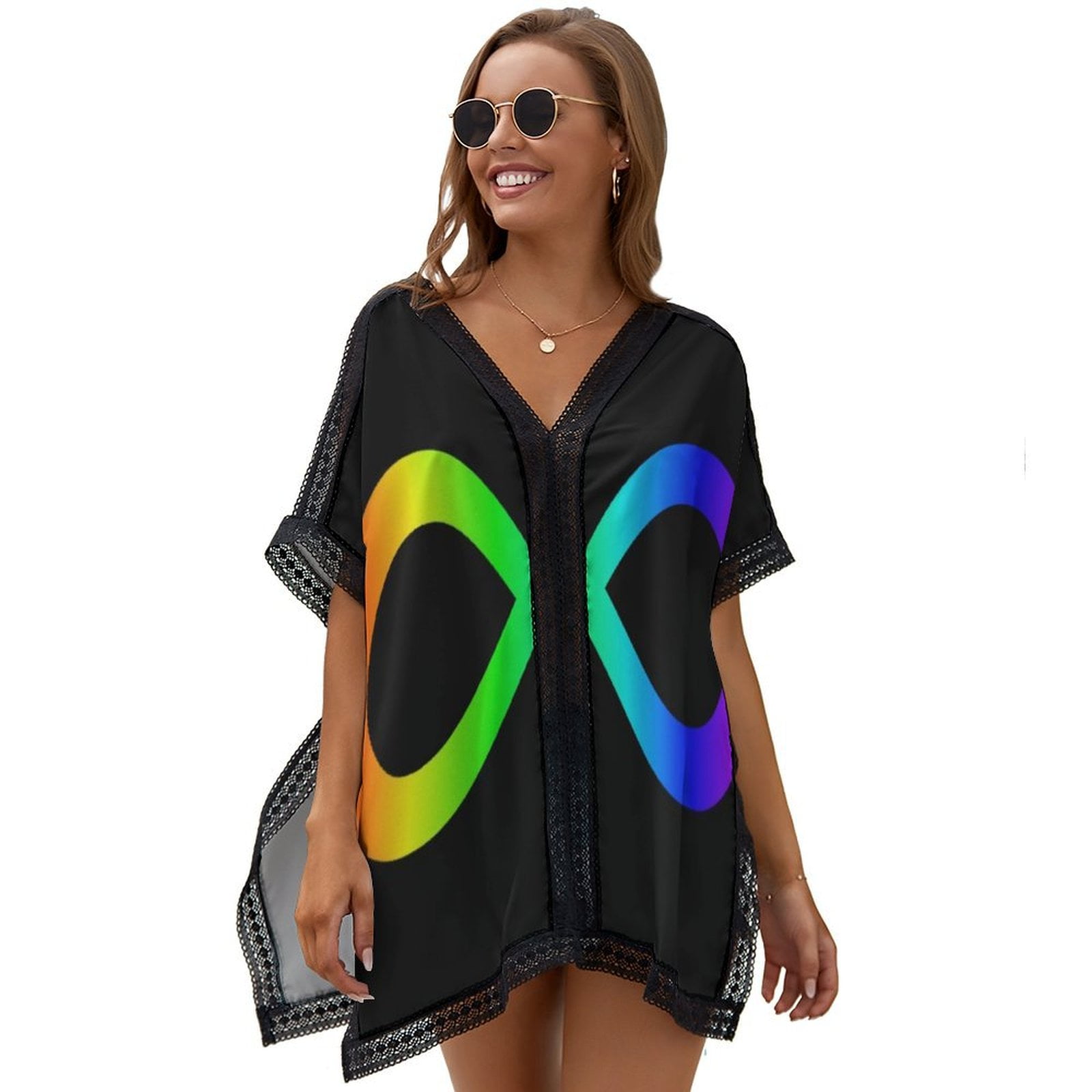 Autism Spectrum Infinity Awareness Symbol Printed Women's Swimsuit ...