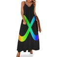 Autism Spectrum Infinity Awareness Symbol Sleeveless Dress Loose Women ...