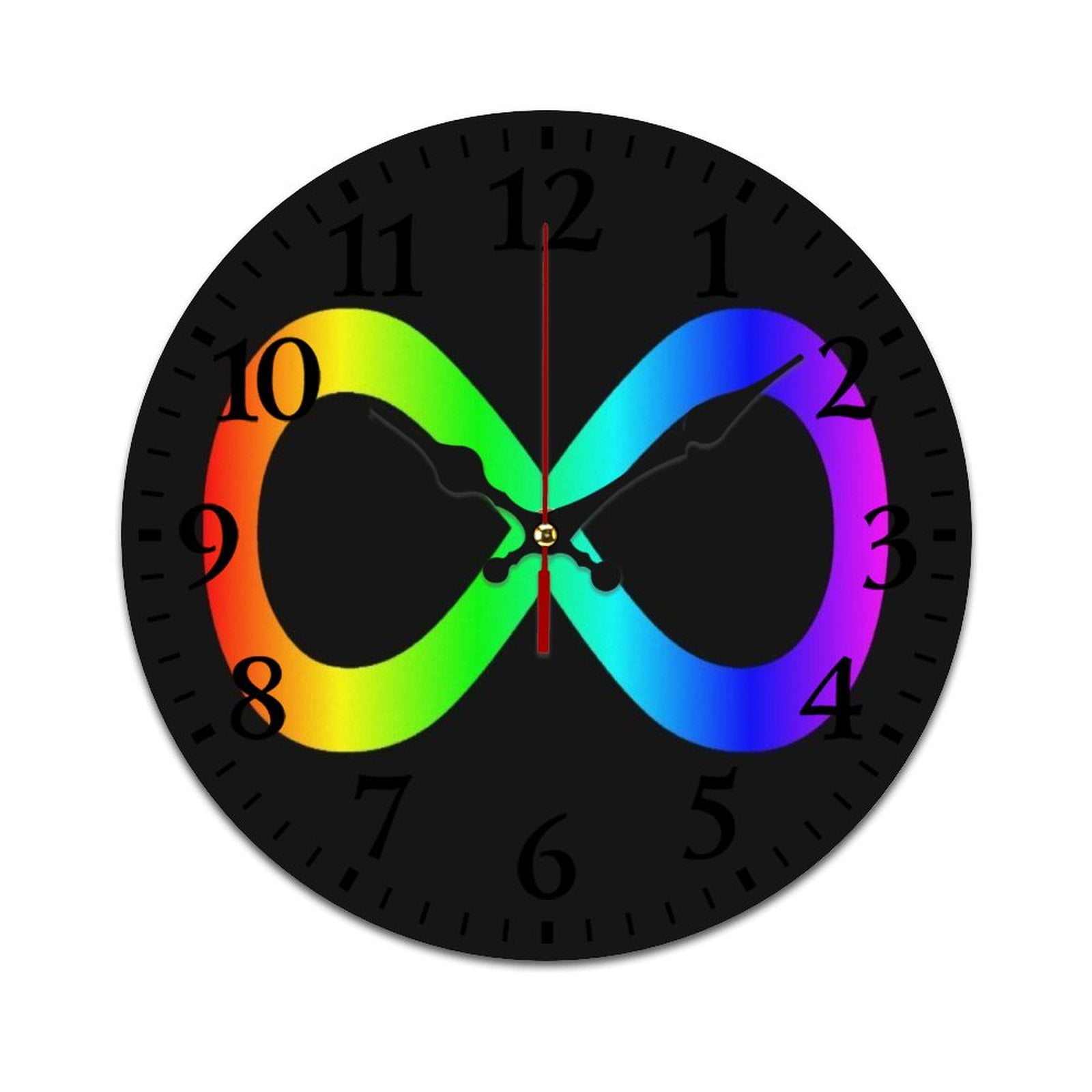 Autism Spectrum Infinity Awareness Symbol Wall Clock Modern Design ...