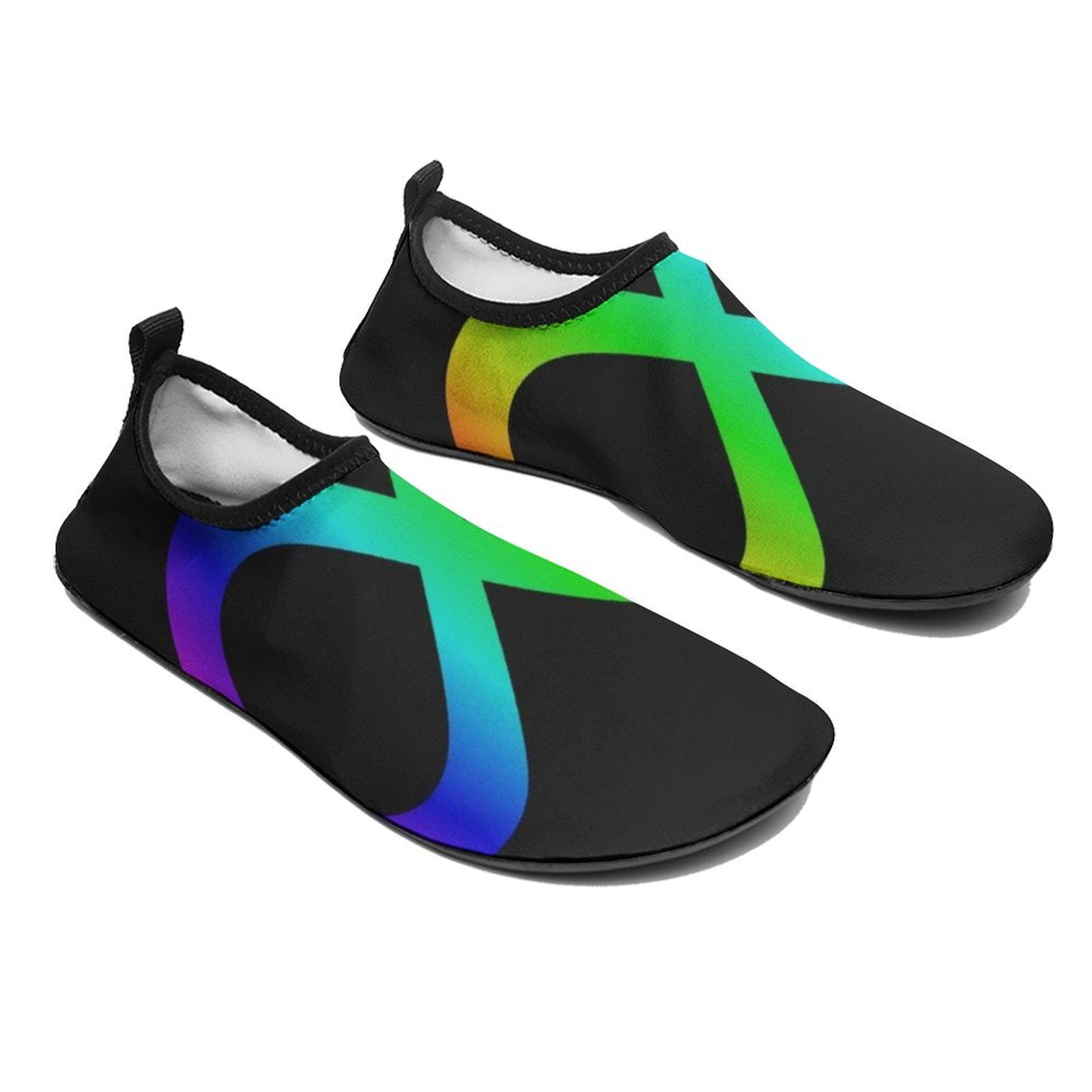Autism Spectrum Infinity Awareness Symbol Water Shoes Beach Slip-on ...
