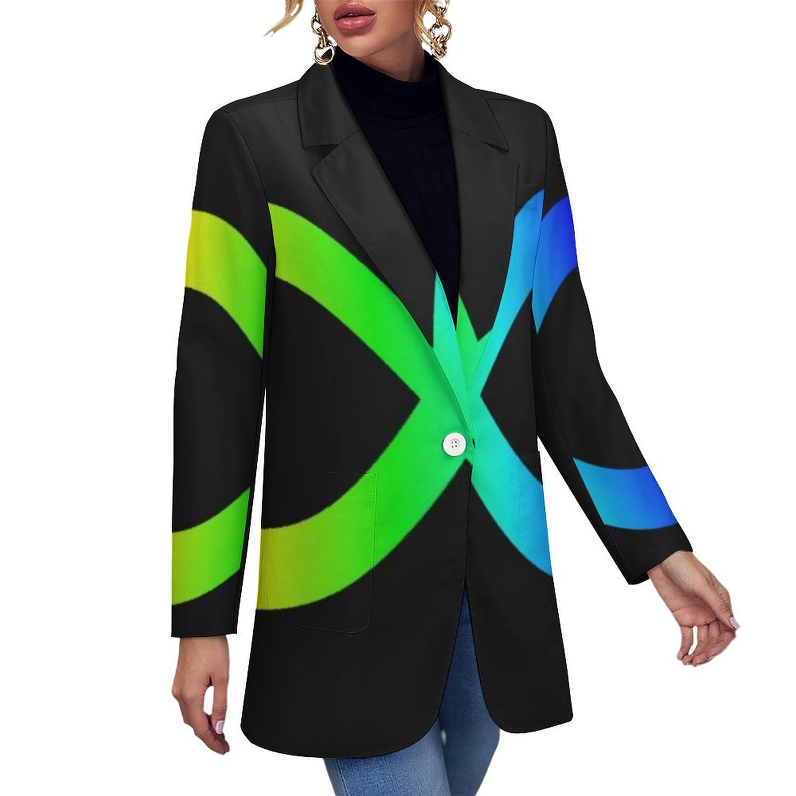 Autism Spectrum Infinity Awareness Symbol Woman Casual Loose Suits ...