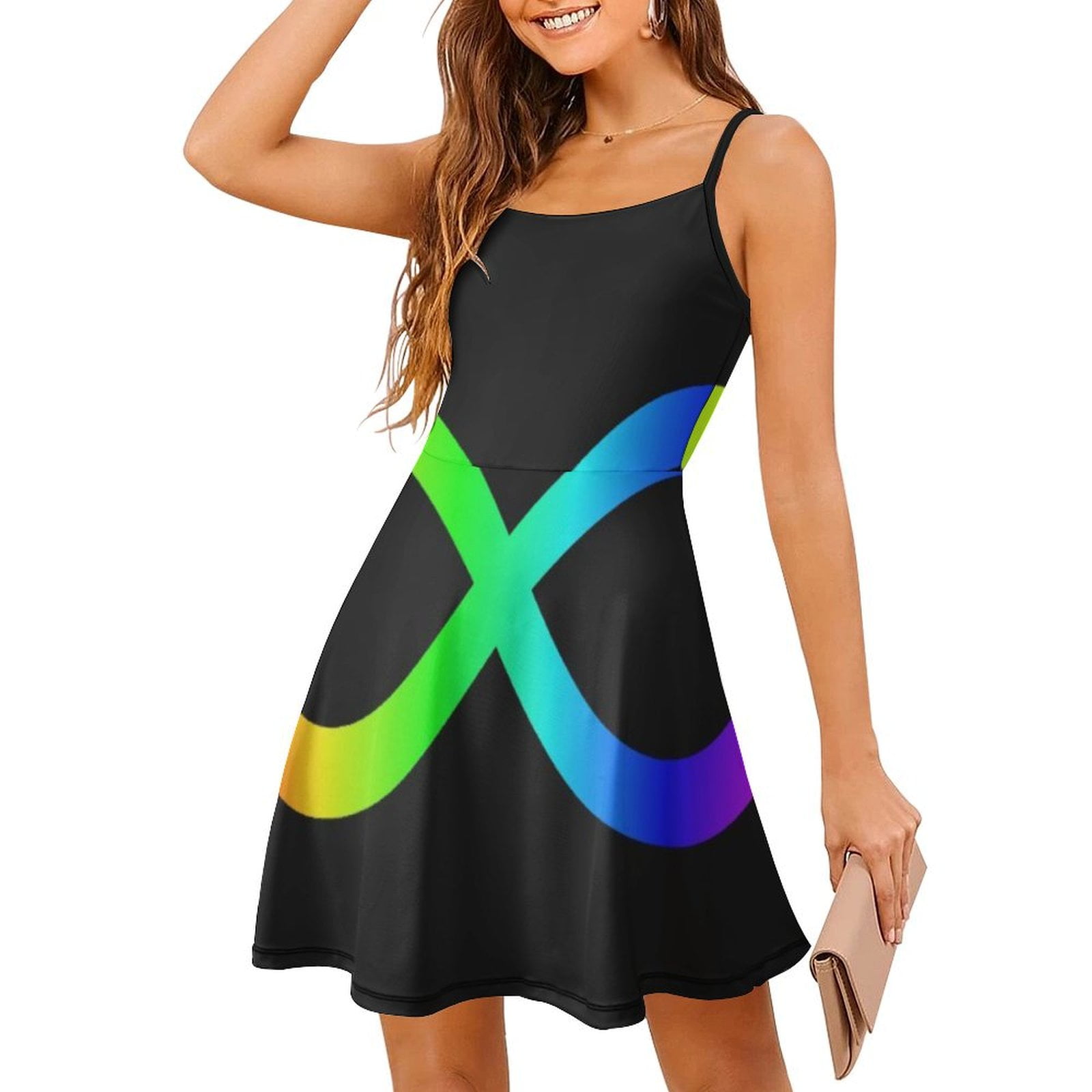 Autism Spectrum Infinity Awareness Symbol Women's Sleeveless Spaghetti ...