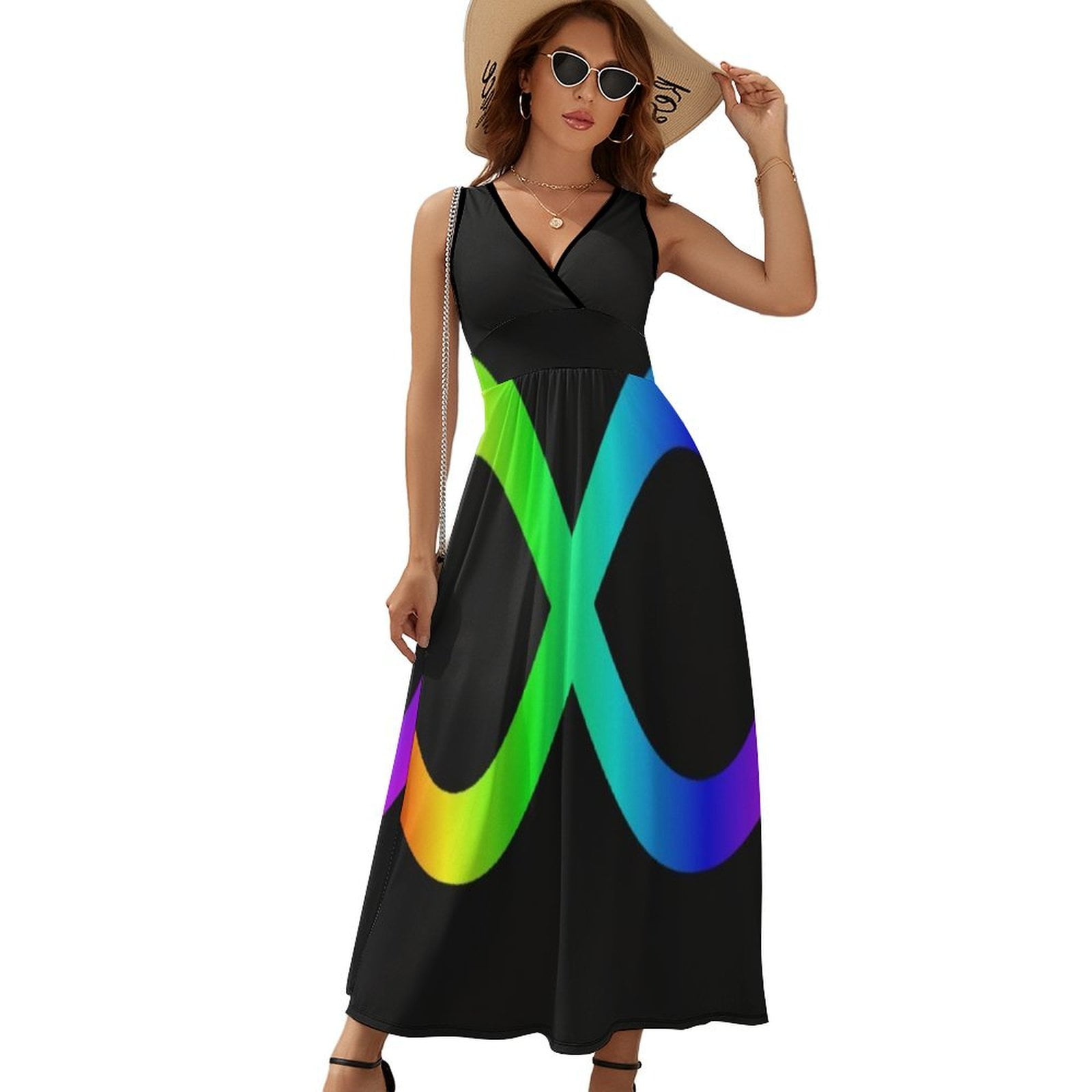 Autism Spectrum Infinity Awareness Symbol Womens Night Club Maxi Dress ...