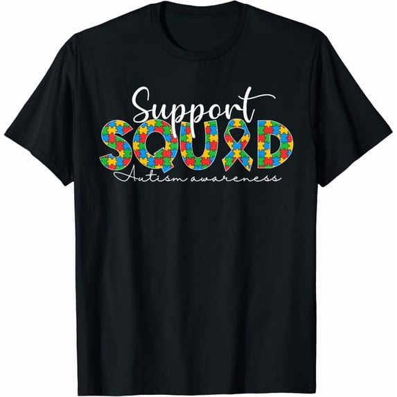 Autism Squad Support Autism Awareness Month 2024 T-Shirt - Walmart.com