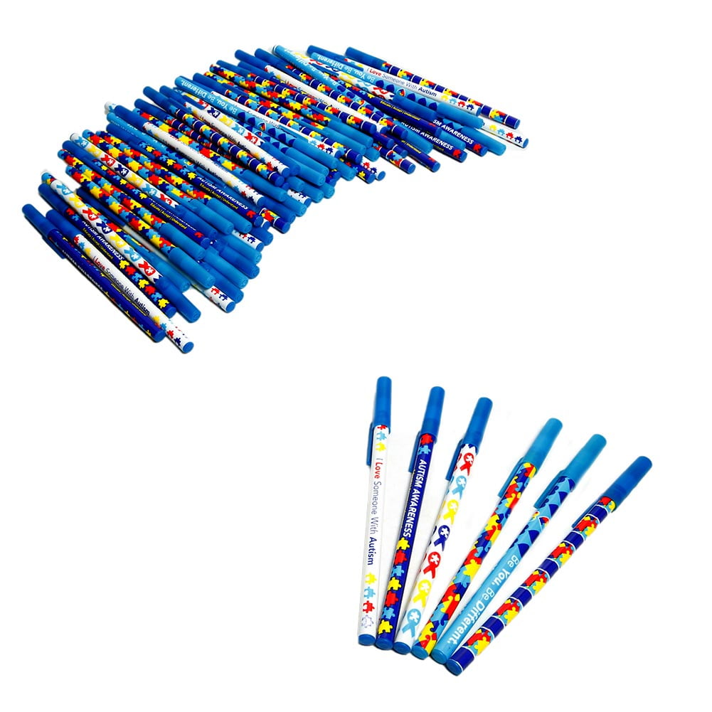 Autism Stick Pen Assortment - Stationery - 72 Pieces - Walmart.com