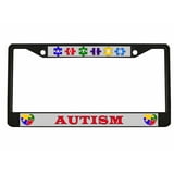Autism Style Metal License Plate Frame Personalized/Car Accessories Car ...