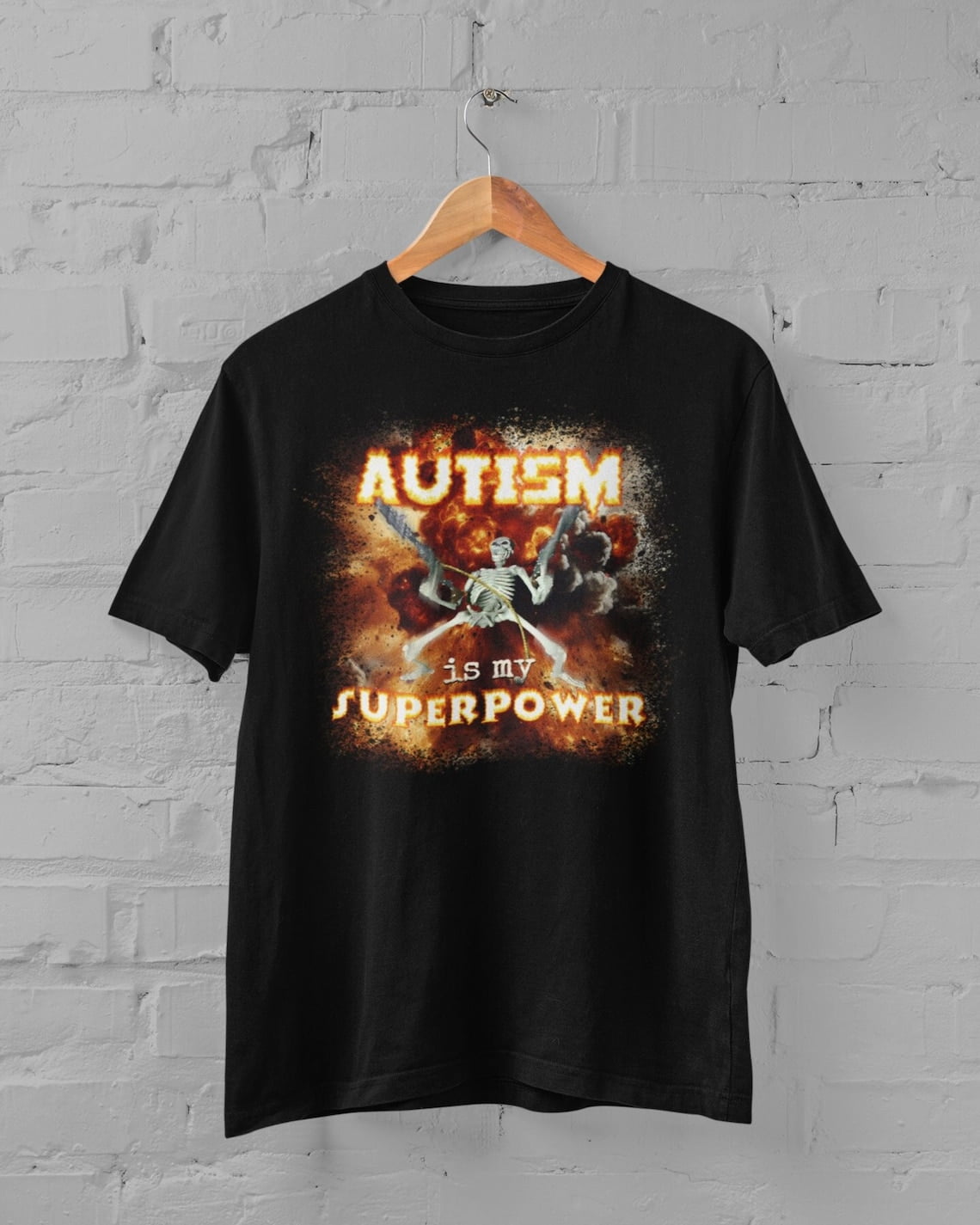 Autism Superpower Funny Skeleton Shirt, Skeleton Meme, Oddly Specific ...