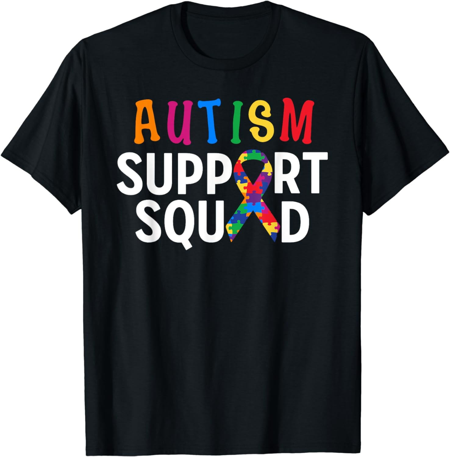 Autism Support Squad Autism Awareness Its Ok To Be Different T-Shirt ...
