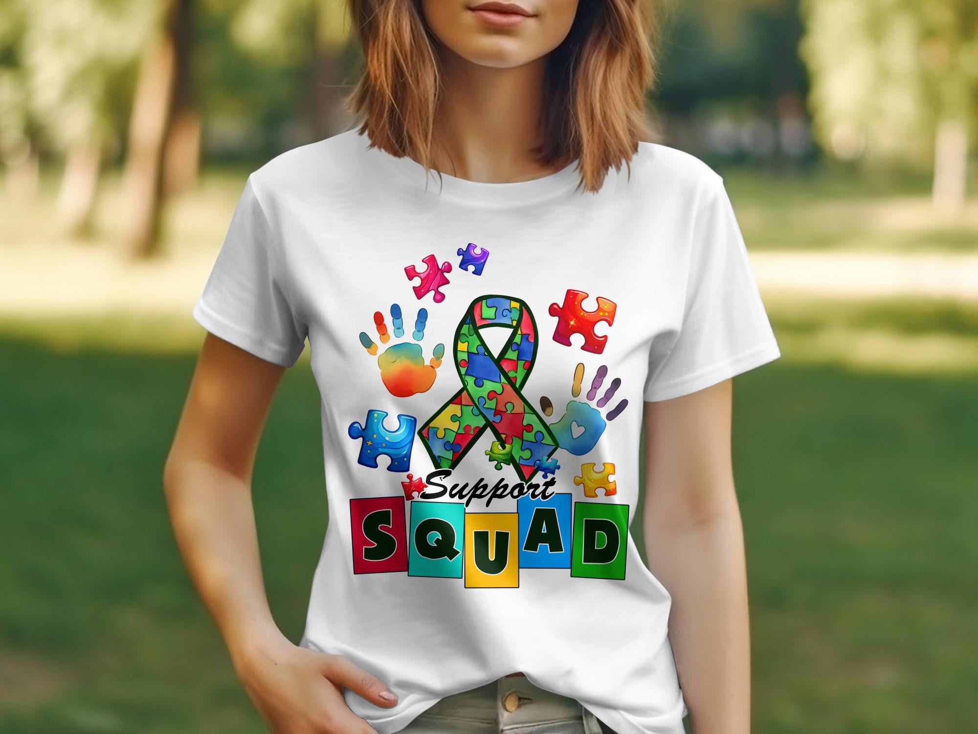 Autism Support Squad | Autism Awareness Themed Graphic T-Shirt | Gift ...
