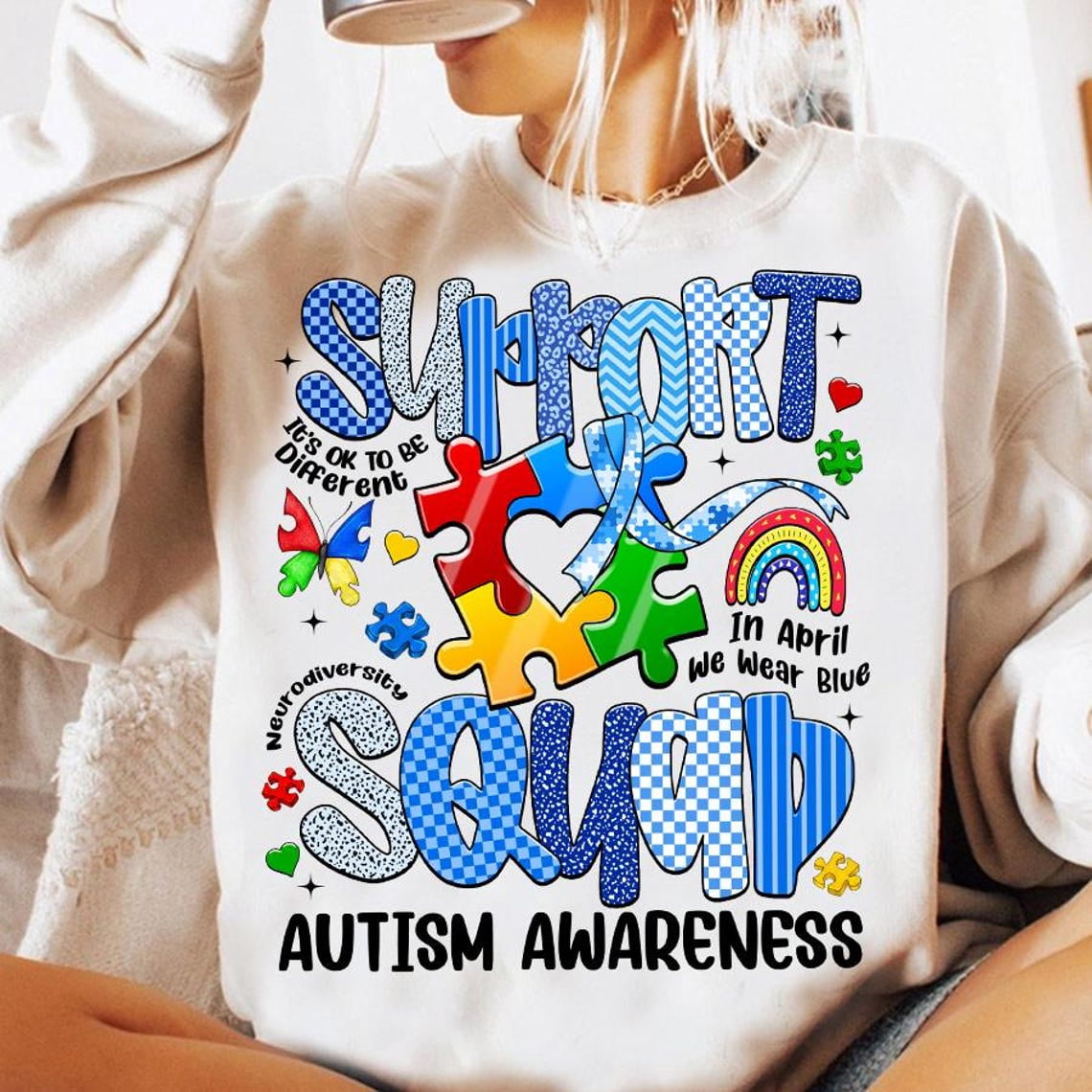 Autism Support Squad, Preppy Autism, Autism Teacher, Autism puzzle ...