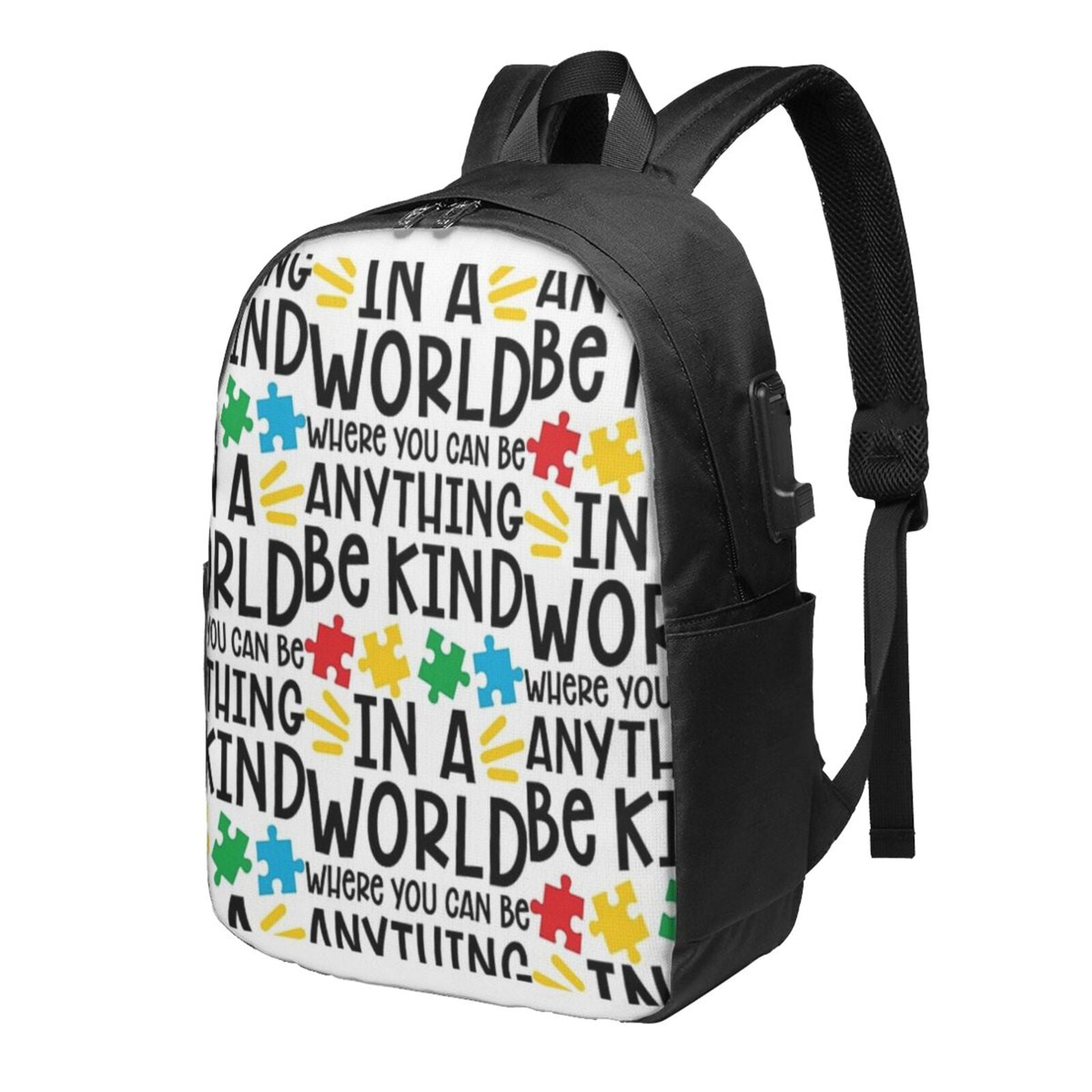 Autism Teacher Backpack Fashion Travel Backpack Laptop Backpack 17 Inch ...