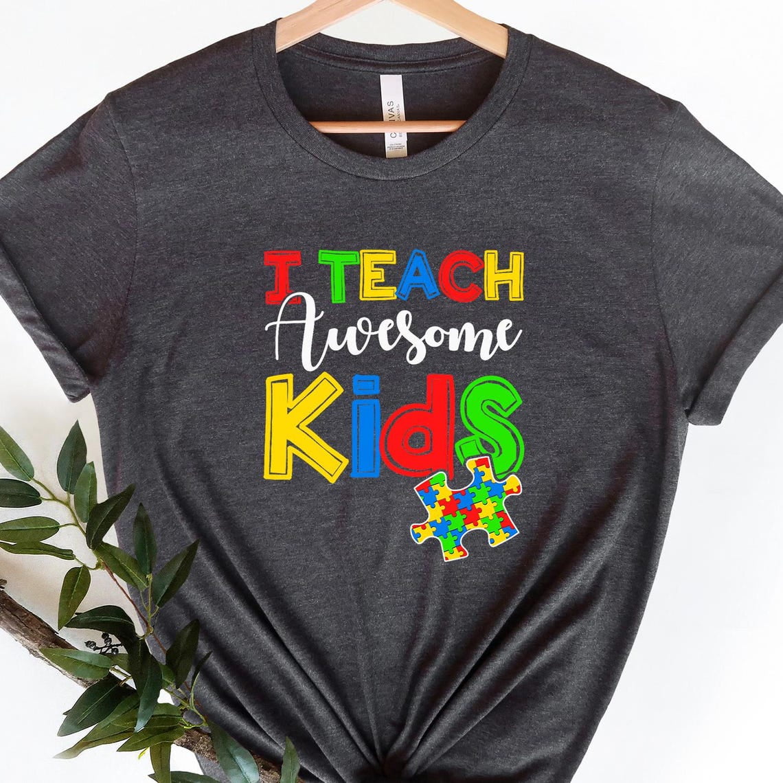 Autism Teacher Shirt, I Teach Awesome Tee, Special Education Gift ...