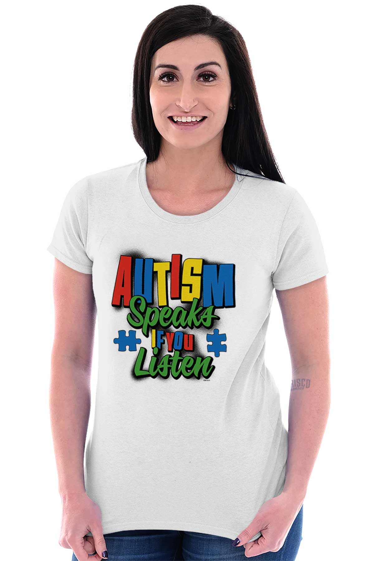 Autism Tees Shirts Tshirts For Womens Speaks If You Listen | Autistic ...