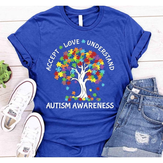 Autism Tree Shirt, Autism Awareness Shirt, Aba Therapy Family Autism ...