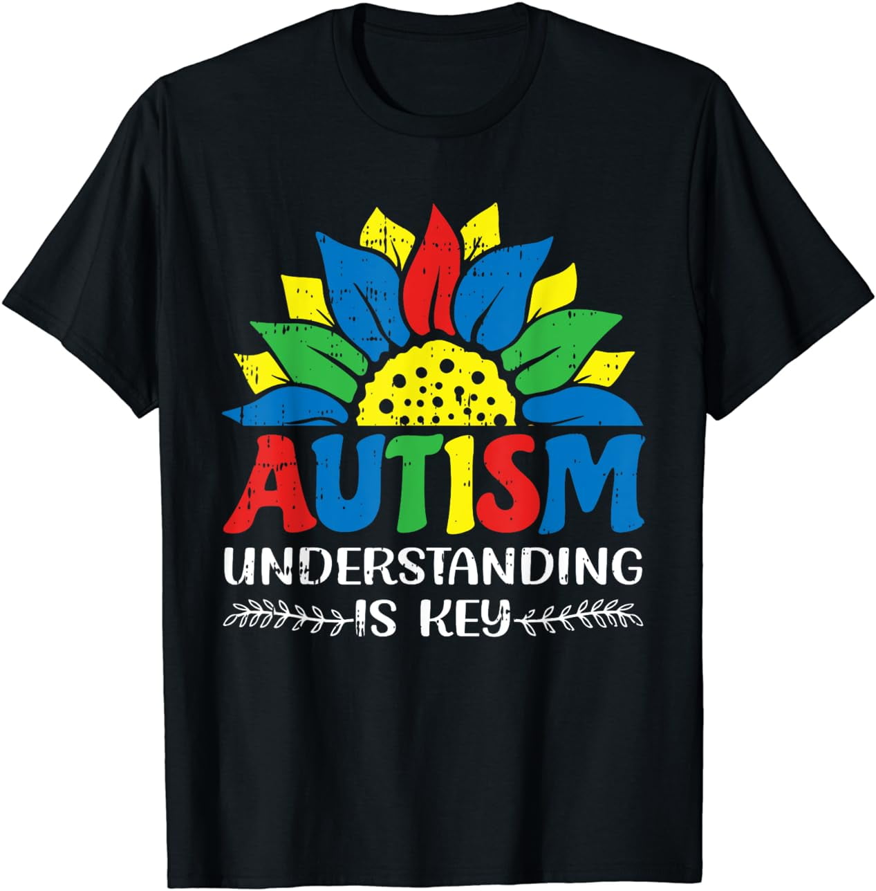 Autism Understanding Is The Key Awareness Autistic Warrior T-Shirt ...
