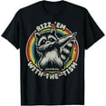 Autism Vintage Rizz Em With The Tism Meme Autistic Raccoon T-Shirt ...