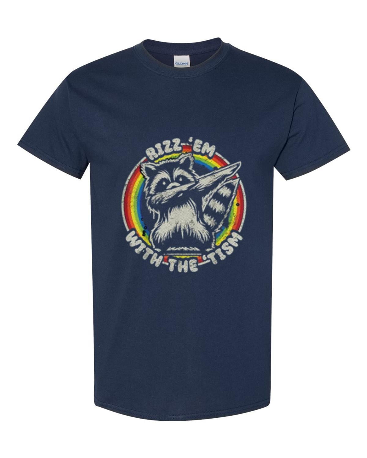 Autism Vintage Rizz Em With The Tism Retro Bold Graphic T-Shirt, for ...