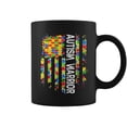 Autism Warrior Awareness Support Usa Flag Neurodiversity Coffee Mugs ...