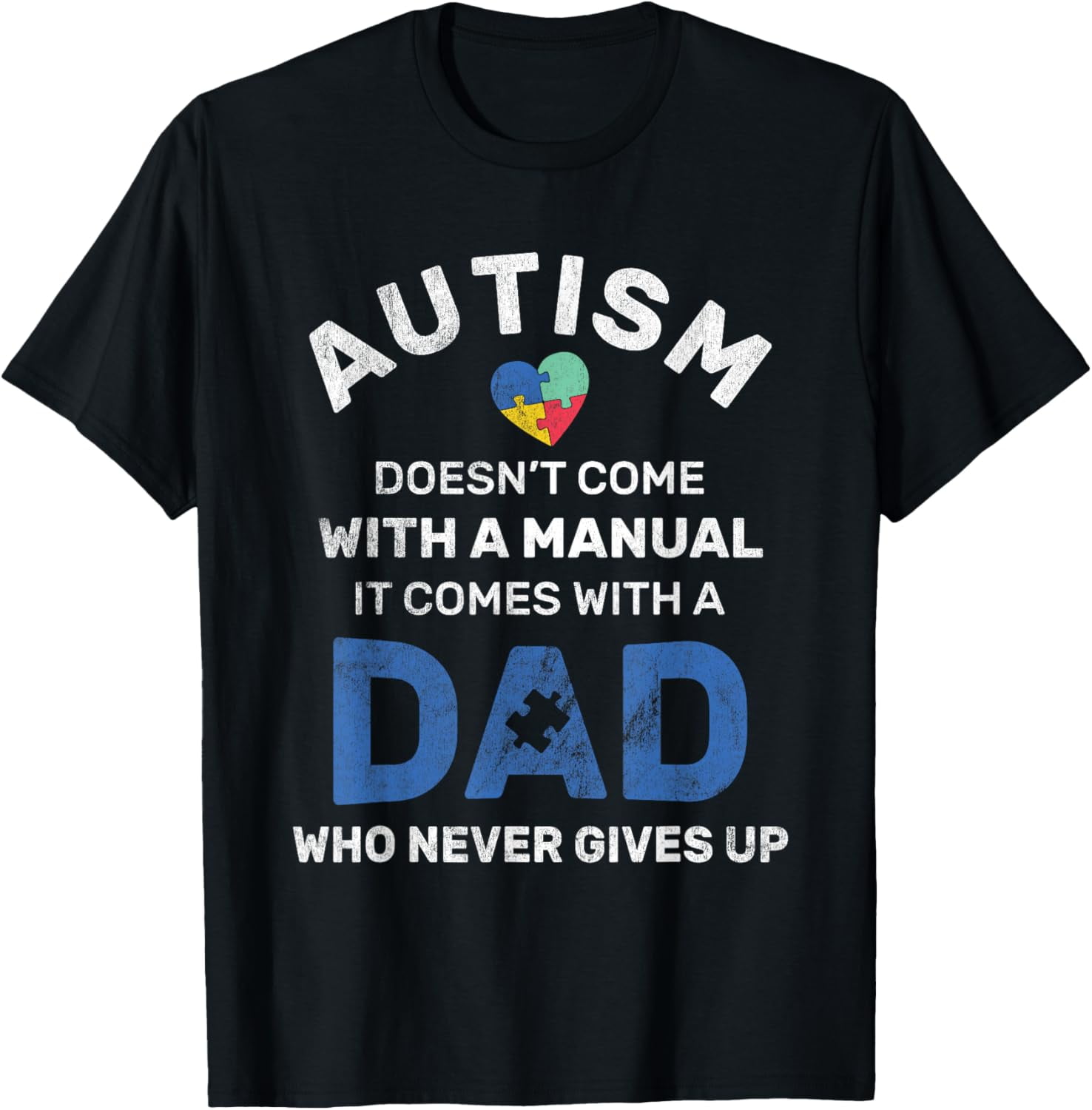 Autism With Dad Autist Father Autism T-Shirt - Walmart.com