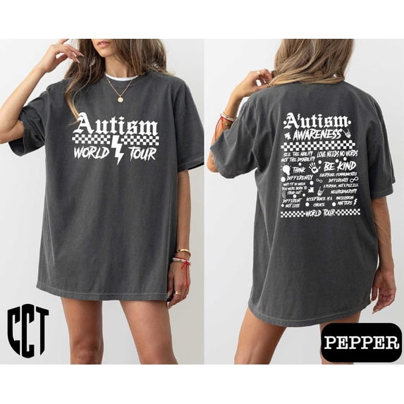 Autism World Tour Shirt Autism Awareness Month Gift Neurodiversity ...