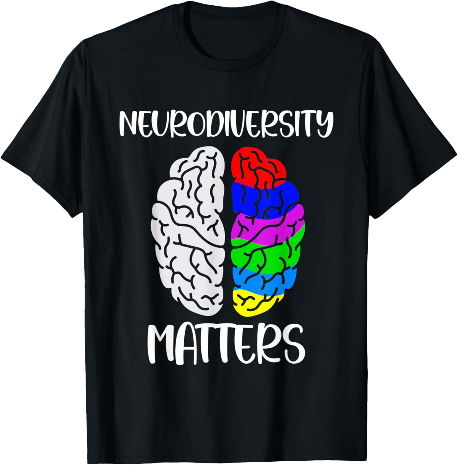 Autism and ADHD Awareness - Embrace Neurodiversity T-Shirt - Walmart.com