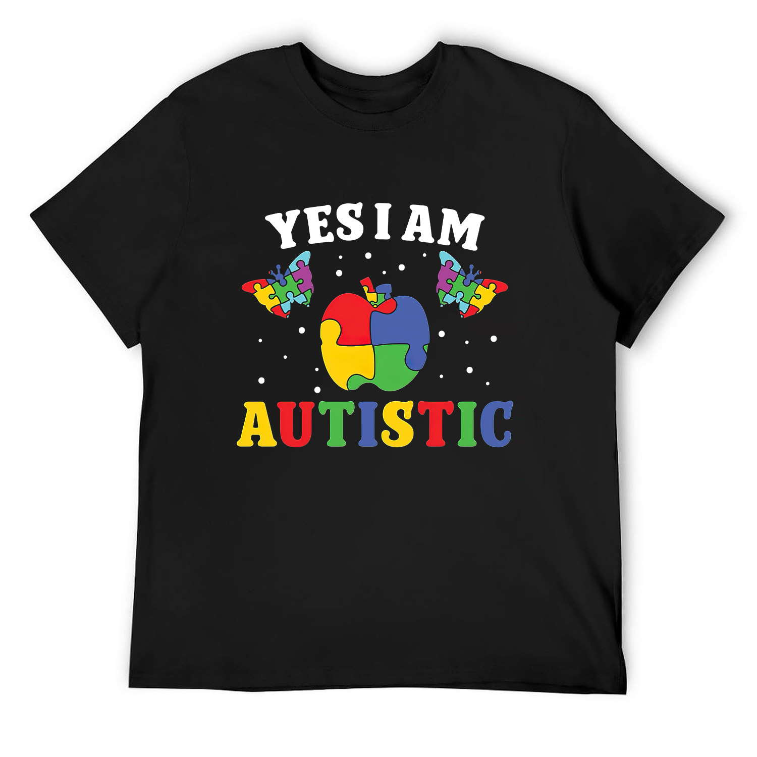 Autism merch for Men yes i′m autistic awareness Short Sleeve T-Shirt ...