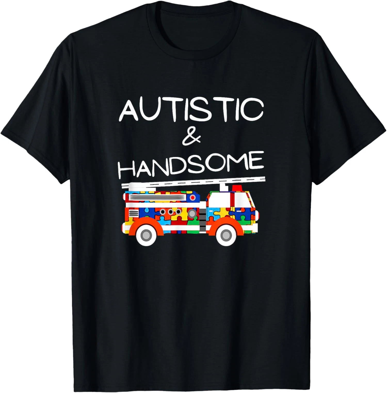 Autistic And Handsome Cute Car Autism Awareness Support Graphic Unisex ...