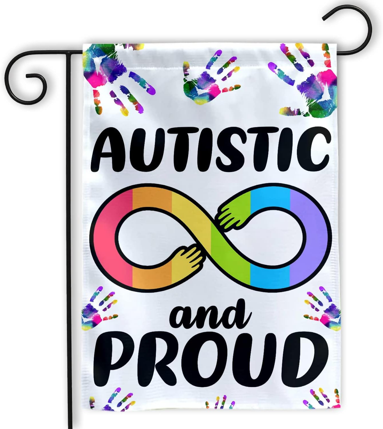Autistic And Proud Flag Autistic Pride Flag Autism Acceptance Garden ...