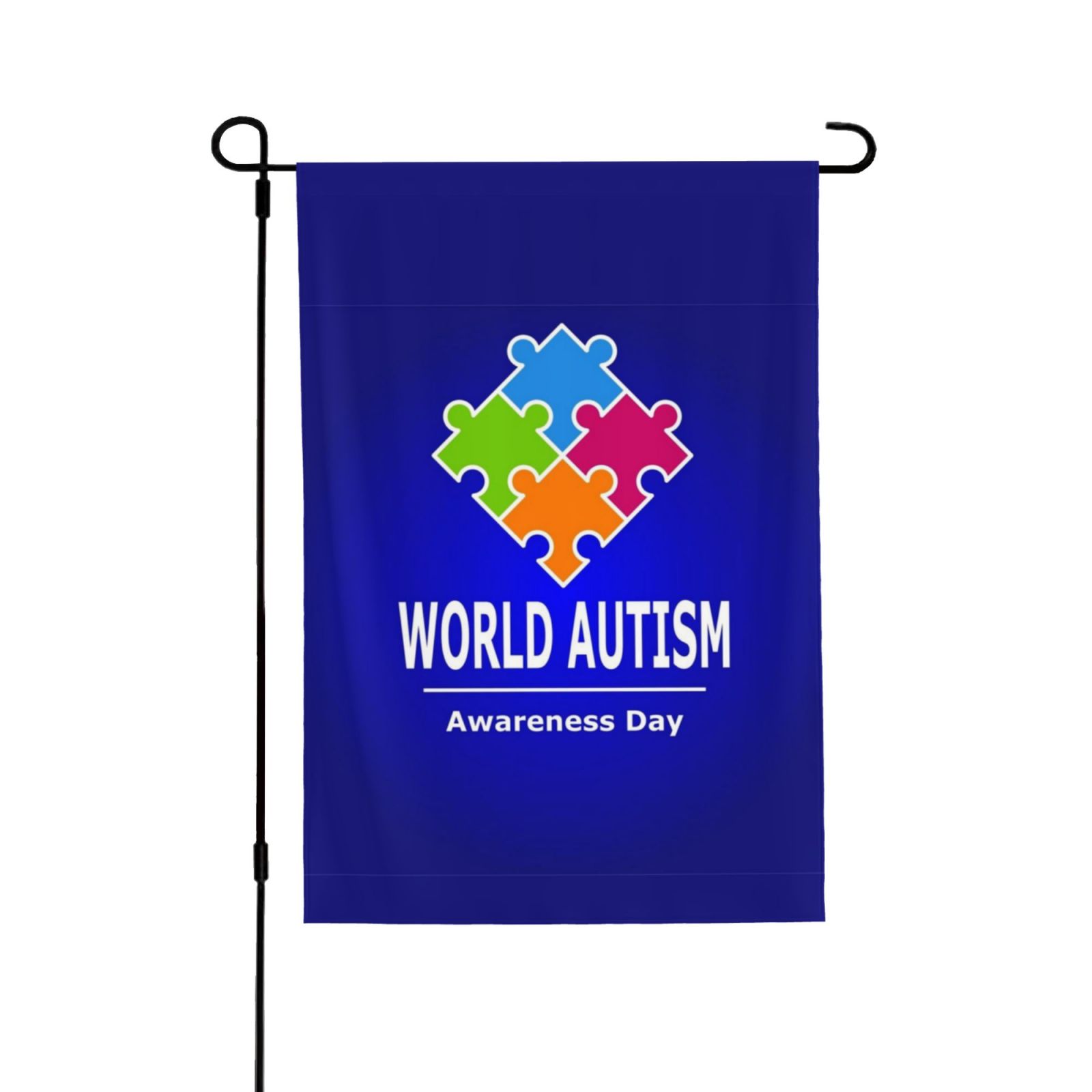Autistic Autism Awareness Day Month 2024 Flag Double Sided Garden Flag ...