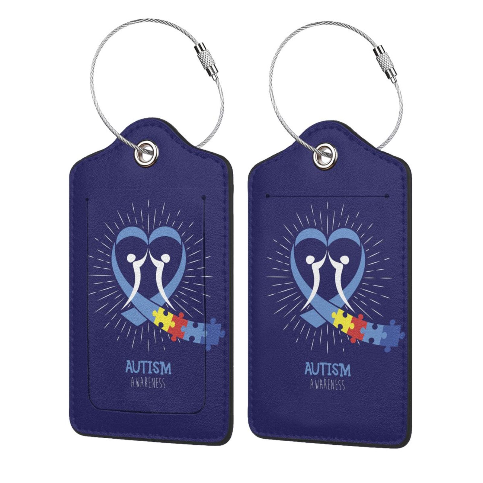 Autistic Autism Awareness Day Month 2024 Luggage Tags for Suitcase Tags ...