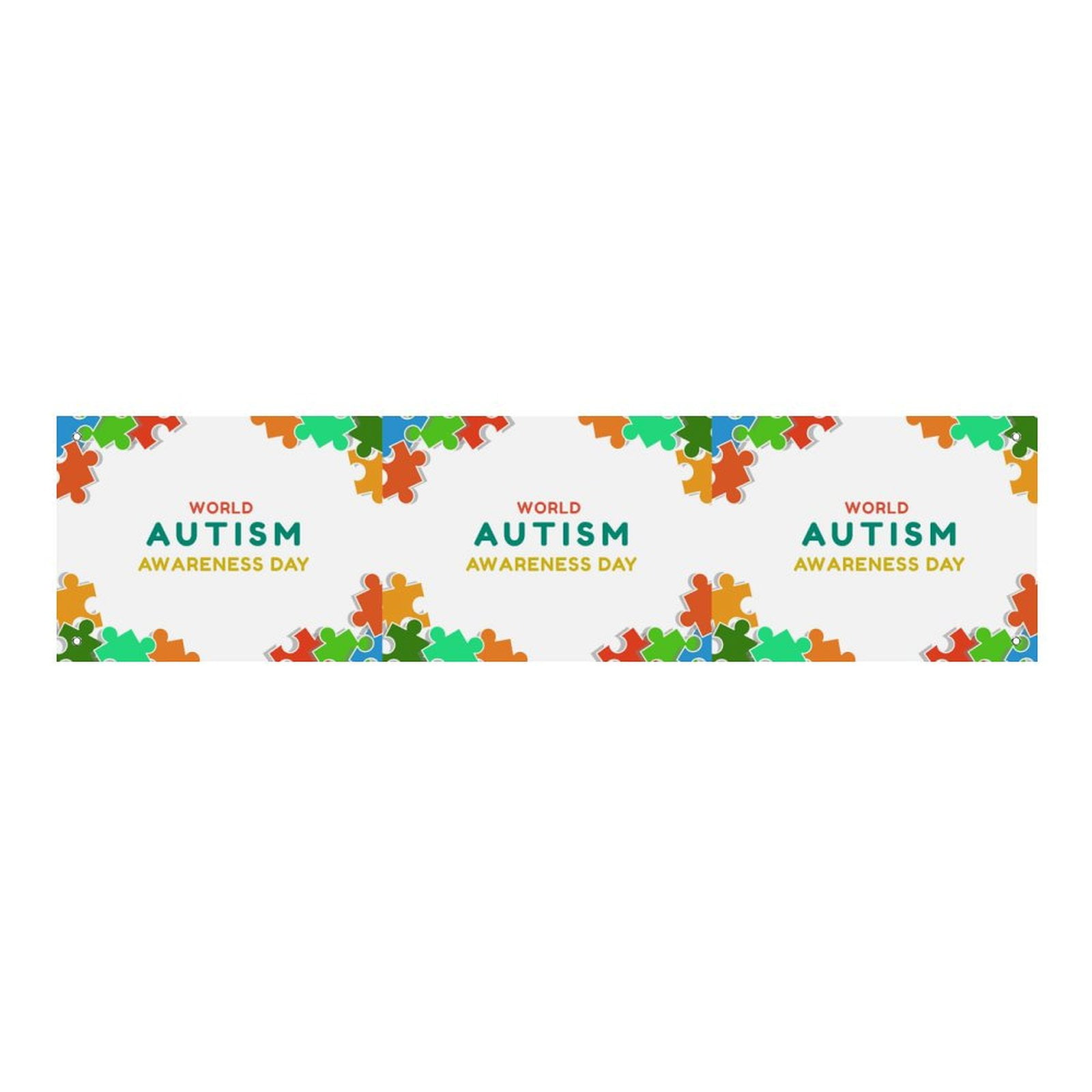 Autistic Autism Awareness Day Month Banners Flag Hanging Backdrop Sign ...