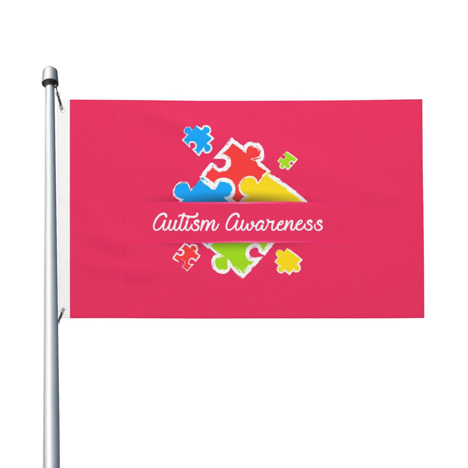 Autistic Autism Awareness Day Month Flag 3x5 Ft Double-Sided Flag ...