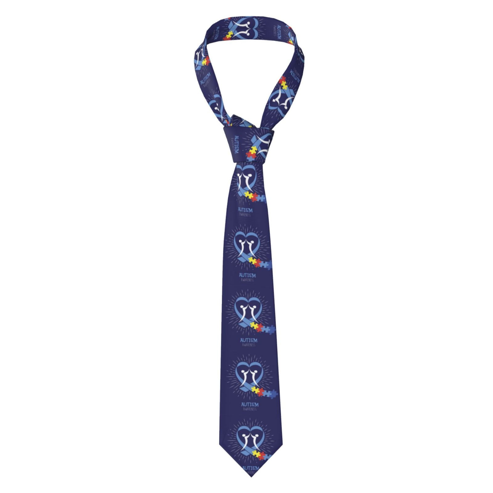 Autistic Autism Awareness Day Month Ties for Men Business Wedding Party ...