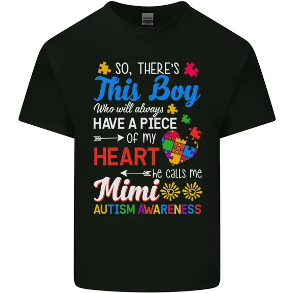 Autistic Autism Awareness Support Graphic Light Cotton Tee Shirt Tee ...