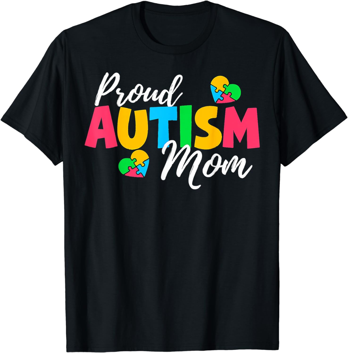 Autistic Awareness Month Women's Proud Autism Mom ASD Day T-Shirt ...
