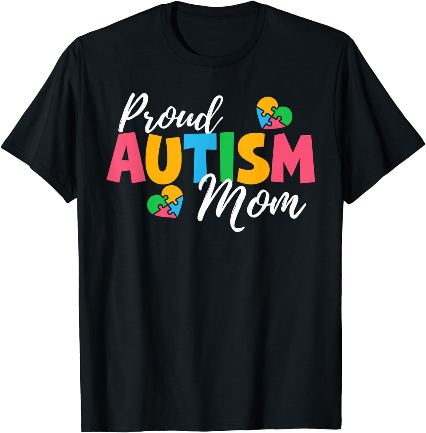 Autistic Awareness Month Women's Proud Autism Mom ASD Day T-Shirt ...