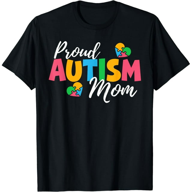 Autistic Awareness Month Women's Proud Autism Mom ASD Day T-Shirt ...