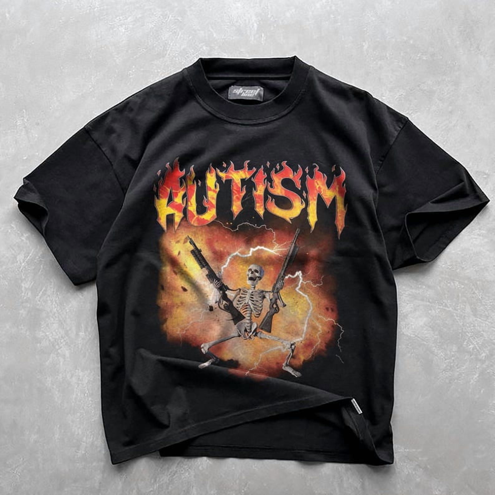 Autistic Funny Skeleton Shirt, Autism Edgy Skeleton Meme, Oddly ...