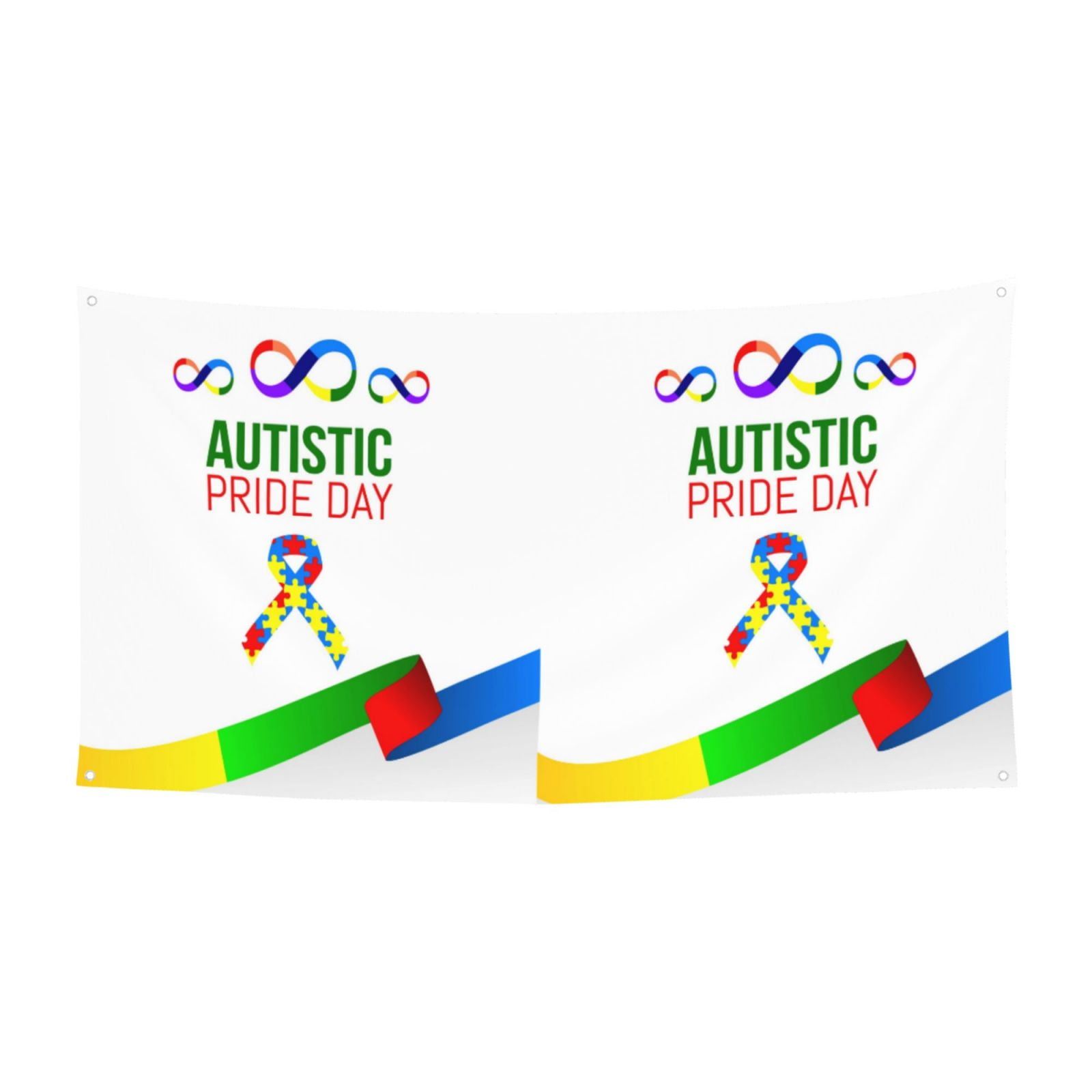 Autistic Pride Day Banner Backdrop Large Banner Decorations Yard Signs ...