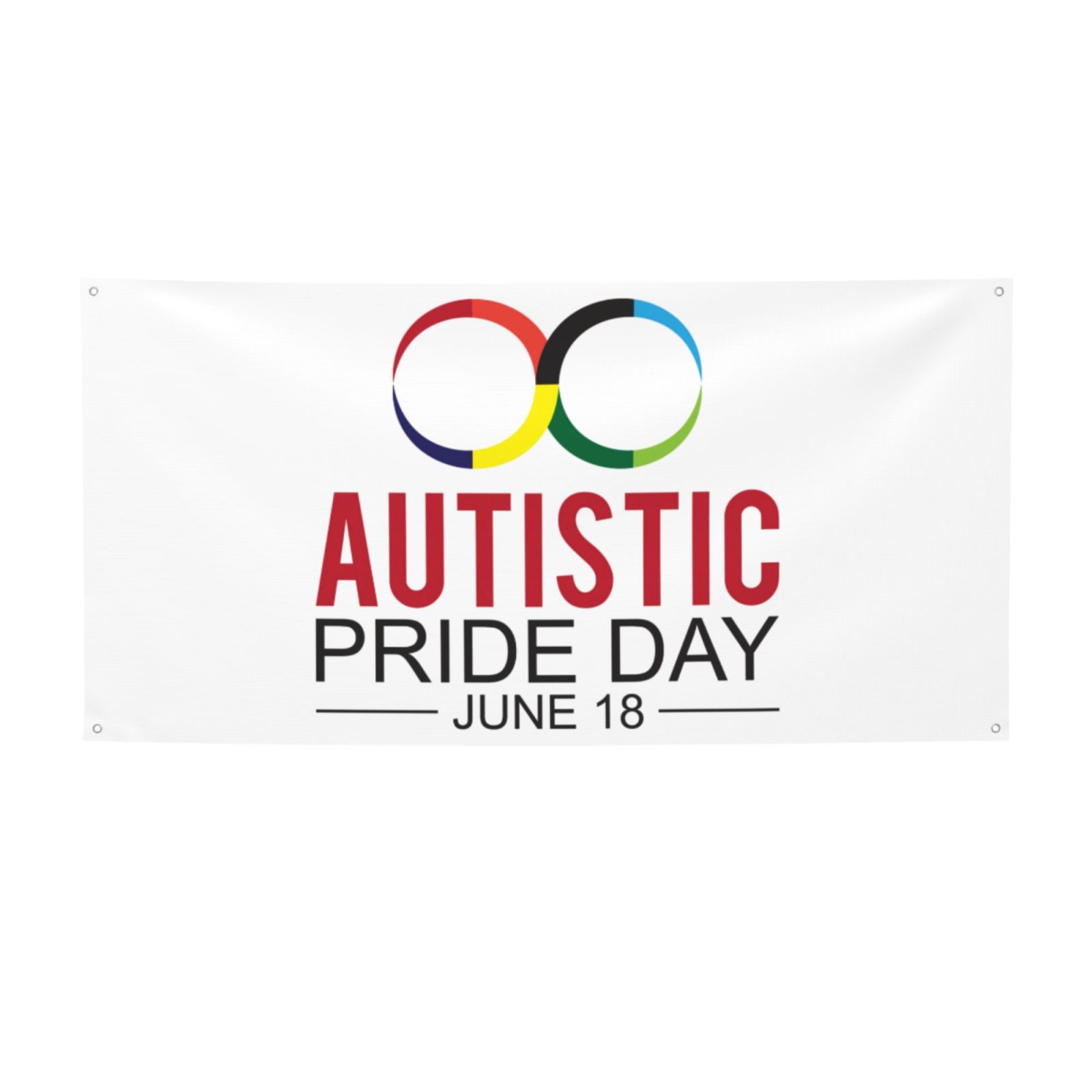 Autistic Pride Day Banner Backdrop Porch Sign Small Holiday Banners for ...