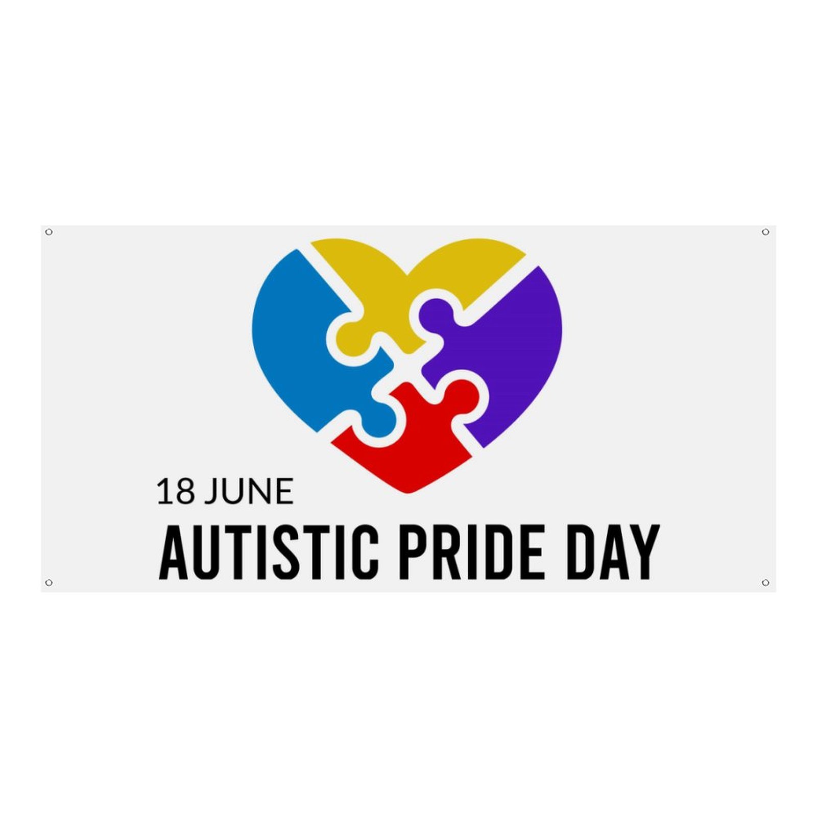 Autistic Pride Day Banners Flag Hanging Backdrop Sign Wall Decoration ...