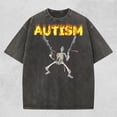 Autistic Skeleton Meme Neurodivergent Humor Skull Anatomy T-shirt ...