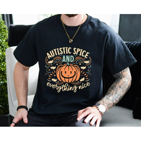 Autistic Spice And Everything Nice Jack O Lantern Halloween Pumpkin ...