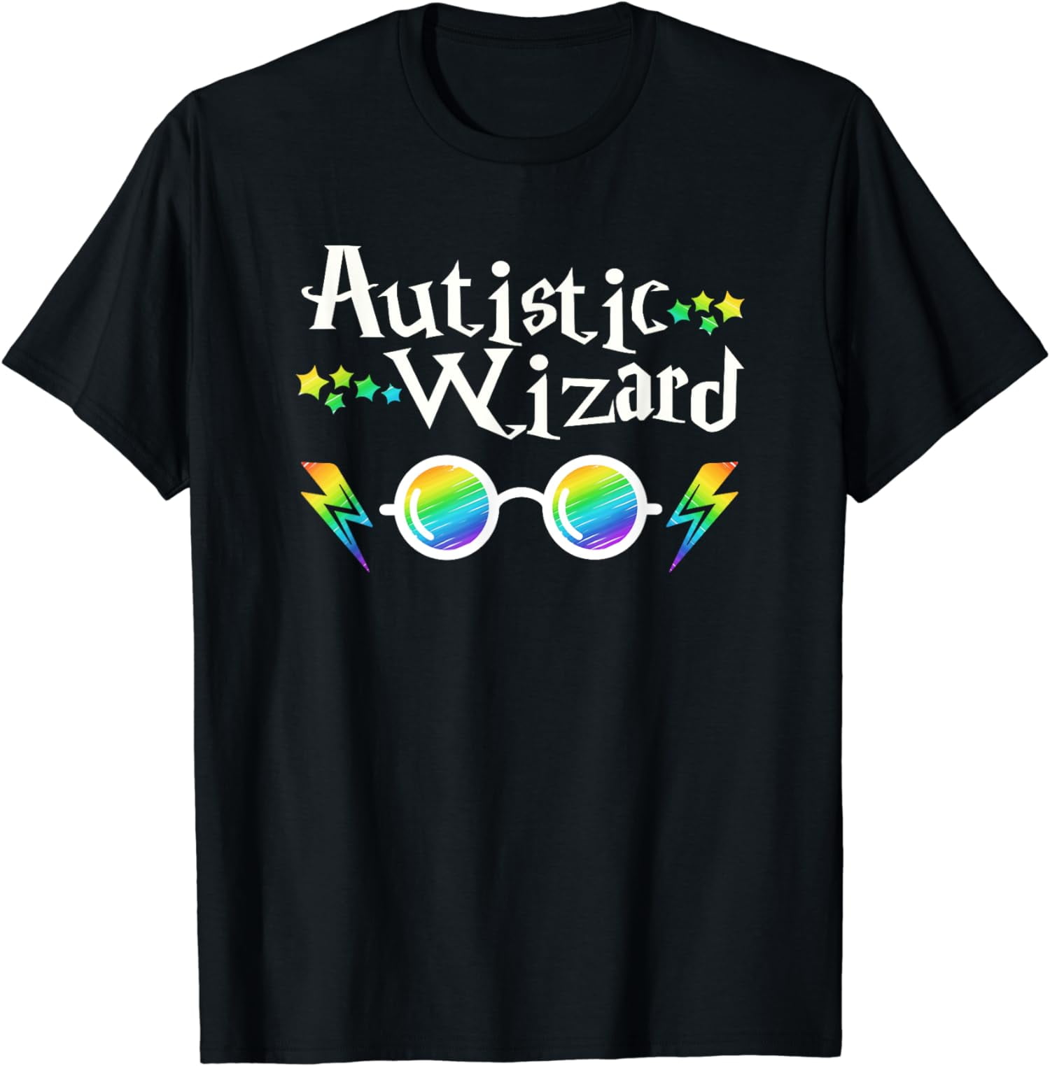 Autistic Wizard Raising Autism Awareness Support T-Shirt - Walmart.com