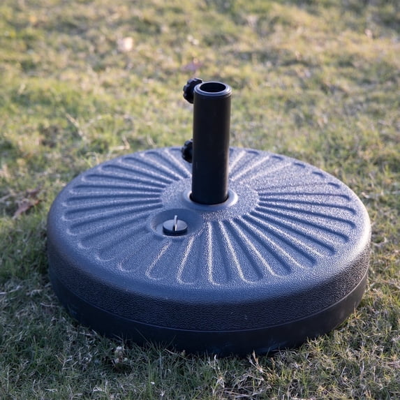 Autlaycil 48 lbs Water Filled Umbrella Base, Round Black Heavy Duty ...