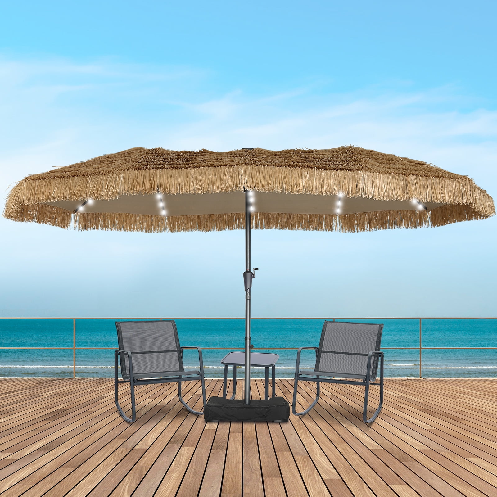 Autlaycil 5 Pcs Patio Outdoor Furniture Sets Contains 2 Textilene ...