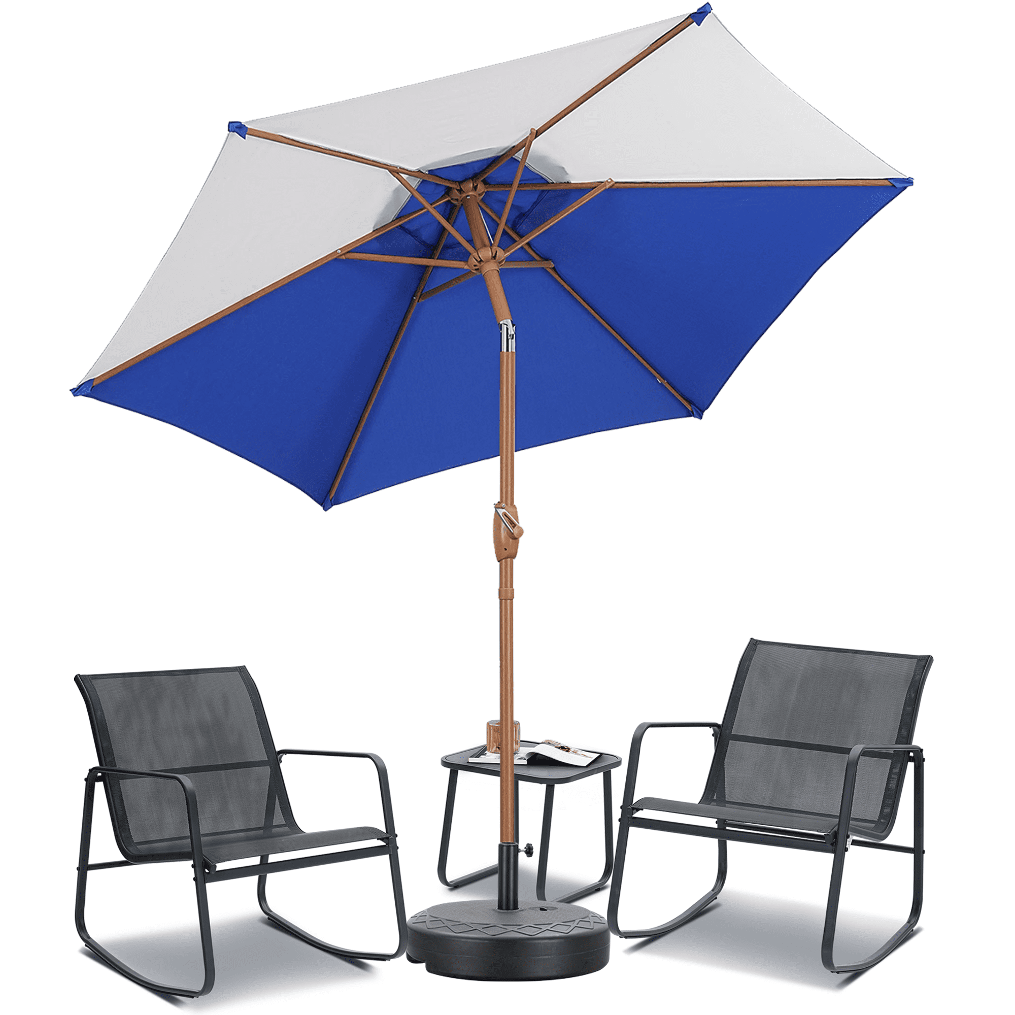 Autlaycil 5 Pcs Patio Outdoor Furniture Sets Contains 2 Textilene ...