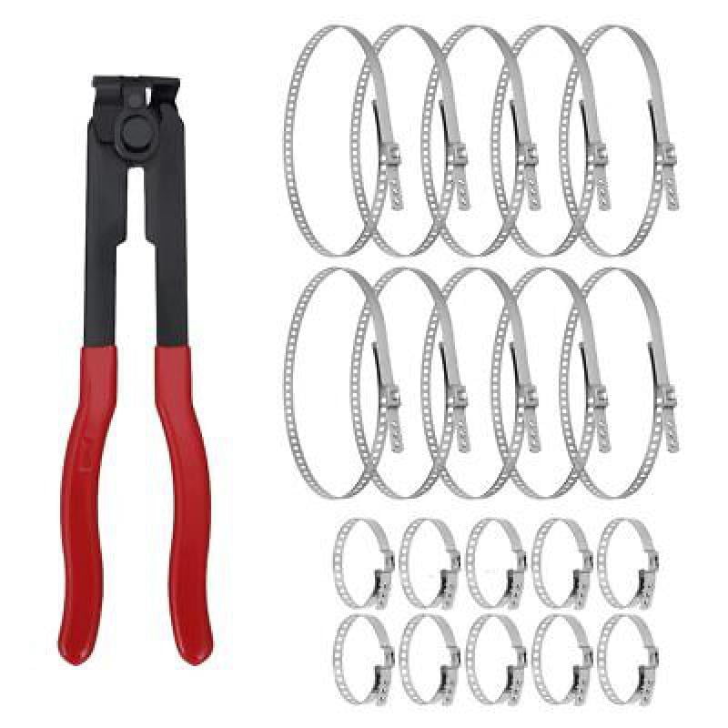 Auto/ATV CV Joint Boot Clamp Pliers Tool with 20 Crimp Bands Ear Type ...