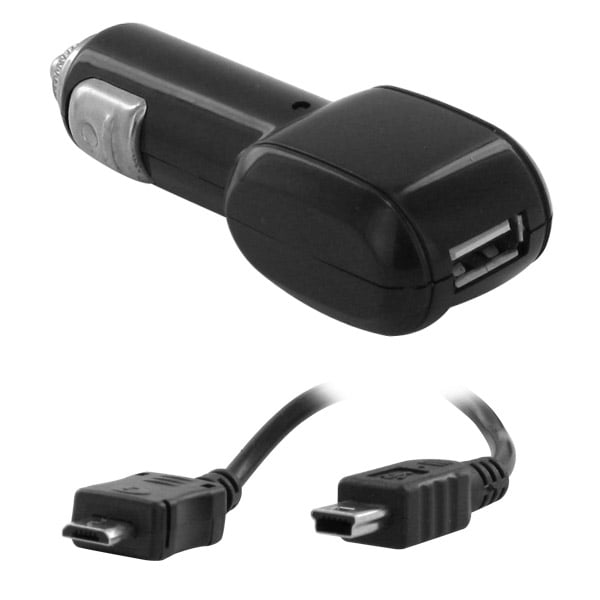 Auto Adapter with Mini-USB - Walmart Business Supplies