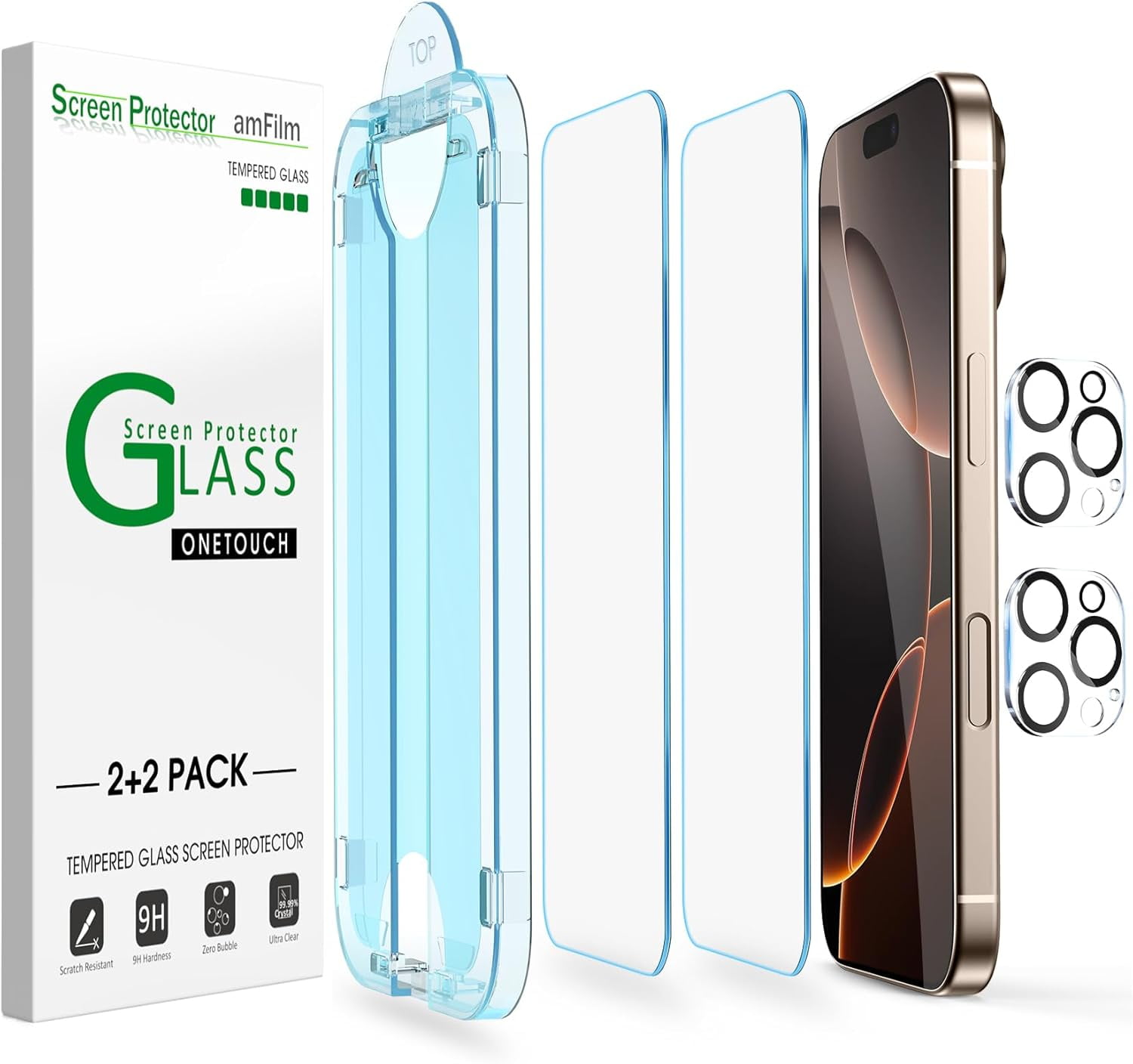 Auto-Alignment OneTouch for iPhone 16 Pro Max [6.9''] Screen Protector ...